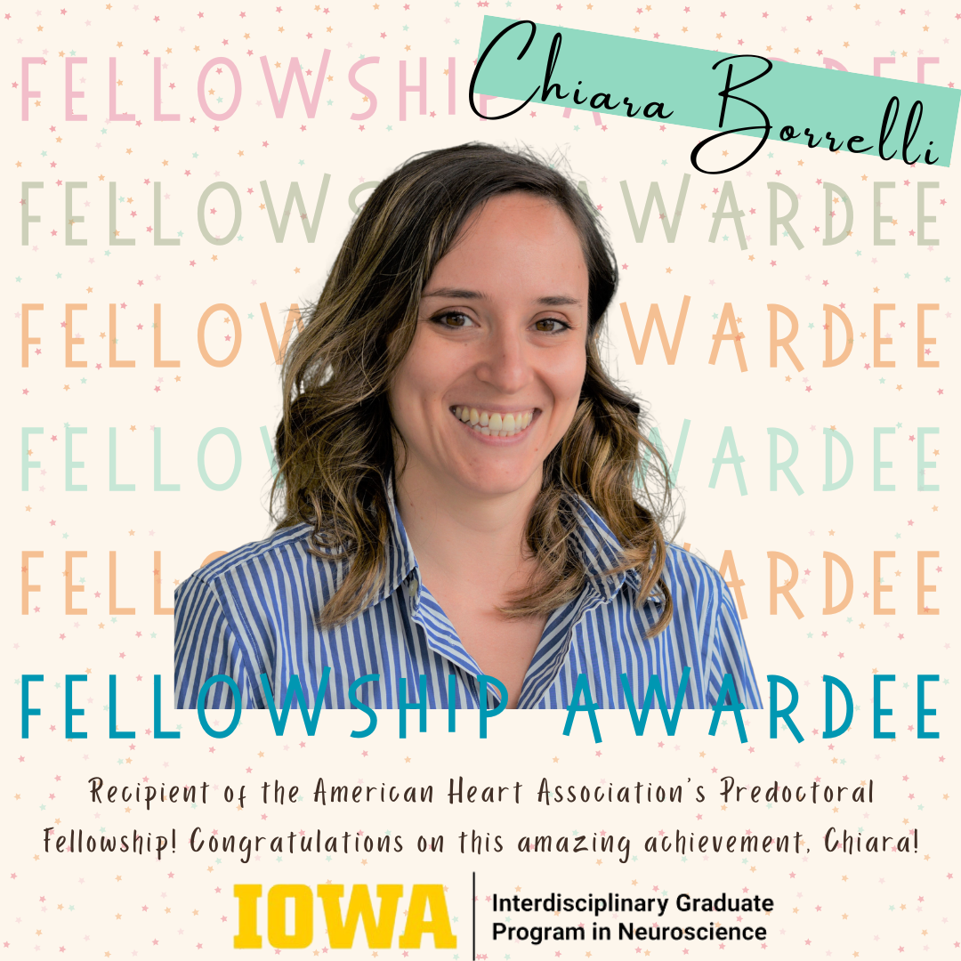 Chiara Borrelli Announced as Awardee of AHA's Predoctoral Fellowship ...